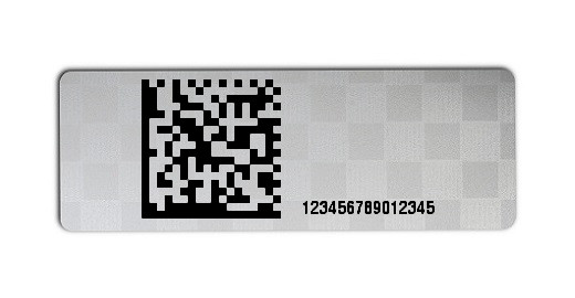 36x13mm Siegeletiketten mit QR- und DataMatrix-Code, 4 Etiketten je ...